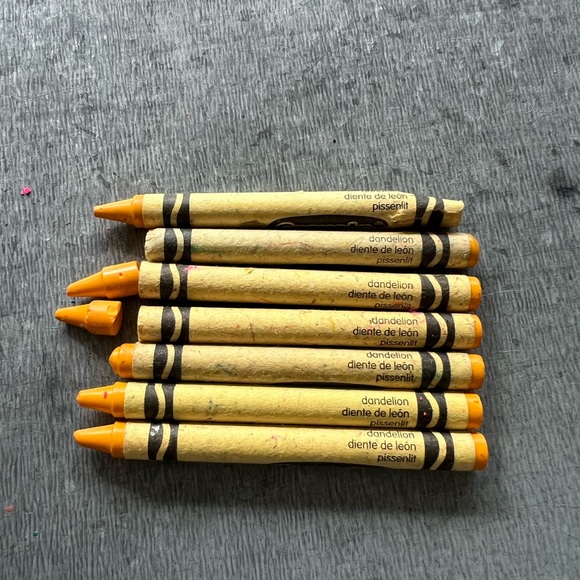 Crayola | Toys | Discontinued Dandelion Crayola Crayons Pictured Here ...
